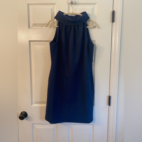 Sail to Sable | Dresses | Nwt Sail To Sable Navy Cowl Neck Button Back ...